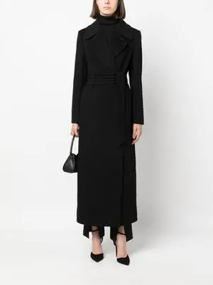 Tagliatore Belted Waist Long Coat