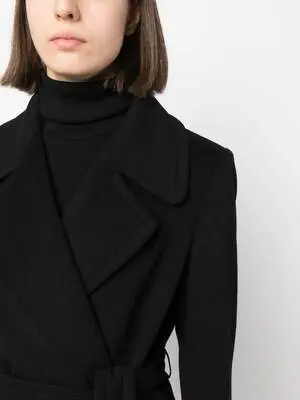 Tagliatore Belted Waist Long Coat
