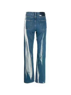 Our Legacy Bleached-effect Straight-leg Jeans