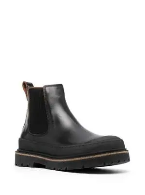 BIRKENSTOCK Prescott Leather Chelsea Boots - Black