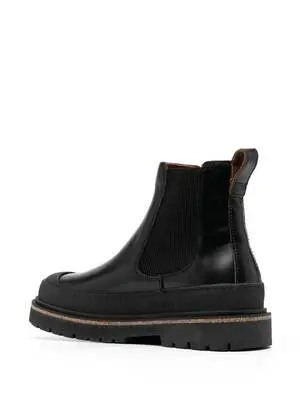 BIRKENSTOCK Prescott Leather Chelsea Boots - Black