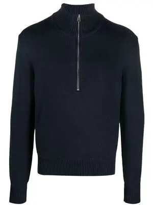 TOM FORD Wool-silk Jumper - Blue