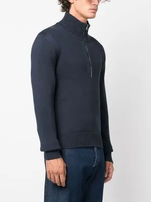 TOM FORD Wool-silk Jumper - Blue
