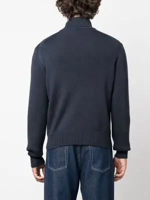 TOM FORD Wool-silk Jumper - Blue