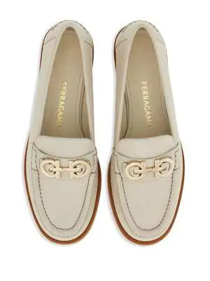 FERRAGAMO Gancini Leather Loafers