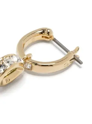 SWAROVSKI Chroma Mini Hoop Earrings - Gold