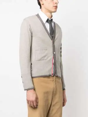 Thom Browne 4-bar Cashmere Cardigan - Grey