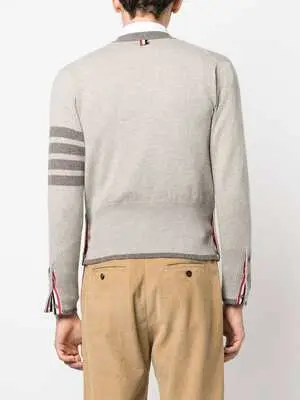 Thom Browne 4-bar Cashmere Cardigan - Grey