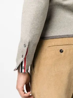 Thom Browne 4-bar Cashmere Cardigan - Grey