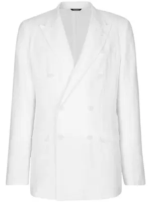 Dolce & Gabbana Double-breasted Suit Jacket - White