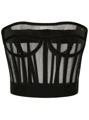 Dolce & Gabbana Boned-bodice Cropped Tank Top