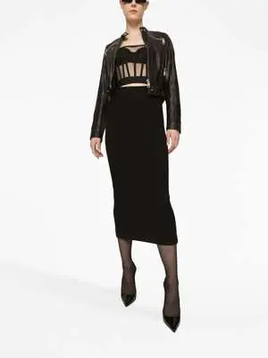 Dolce & Gabbana Boned-bodice Cropped Tank Top