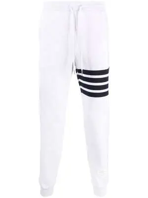 Thom Browne 4-bar Cotton Track Pants - White
