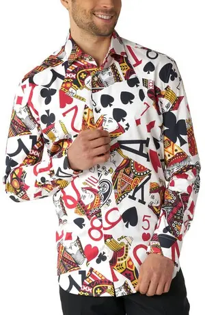 Opposuits King Of Clubs Button-up Shirt - Miscellaneous