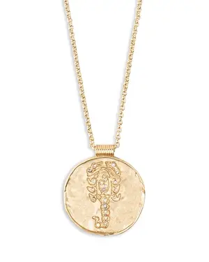 Maje Rhinestone Zodiac Pendant Necklace - Scorpio