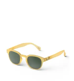 IZIPIZI C 45mm Sunglasses - Yellow/green Solid