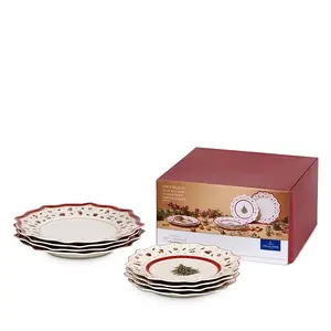 VILLEROY & BOCH Toy's Delight Dinner & Salad Plate Set, 8 Pieces Multi