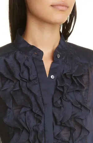 TWP Patti Ruffle Top - Midnight