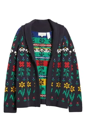 The Great. The Garden Lodge Shawl Collar Open Sweater