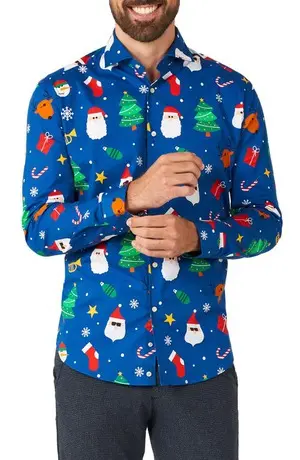 Opposuits Festivity Button-up Shirt - Blue