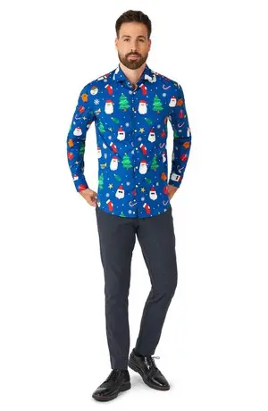Opposuits Festivity Button-up Shirt - Blue