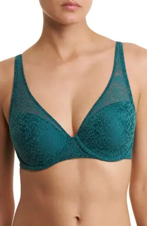 Natori Pretty Smooth Full Fit Smoothing T-shirt Bra Emerald Bl