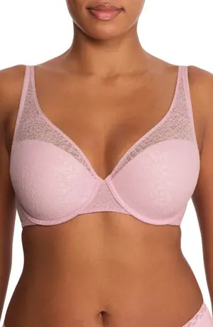 Natori Pretty Smooth Full Fit Smoothing T-shirt Bra - Pink Velvet