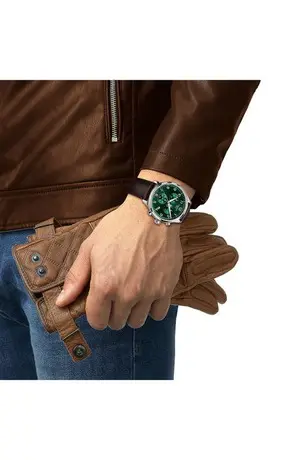 TISSOT Chrono Xl Chronograph Leather Strap Watch - Brown