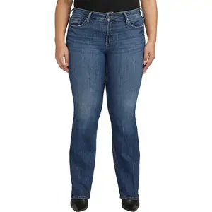 SILVER JEANS CO. Suki Mid Rise Bootcut Jeans - Indigo