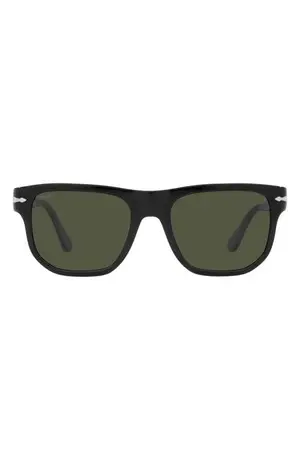 Persol 55mm Square Sunglasses - Black