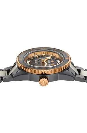 RADO Captain Cook High Tech Ceramic Skeleton Bracelet Watch - Grey
