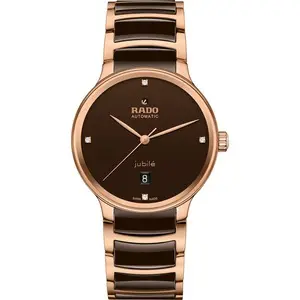 RADO Centrix Diamond Ceramic Bracelet Watch - Brown