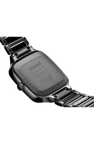 RADO True Square Bracelet Watch - Black