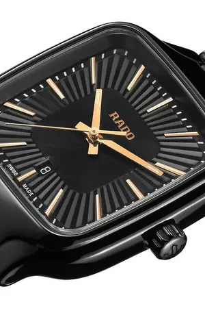 RADO True Square Bracelet Watch - Black