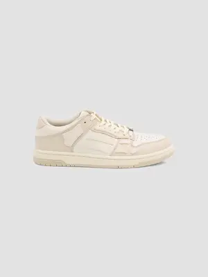 Amiri Skel Top Low Leather Sneakers - Alabaster