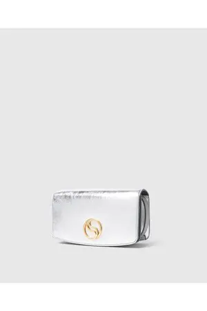Stella McCartney S-wave Metallic Wallet-on-chain