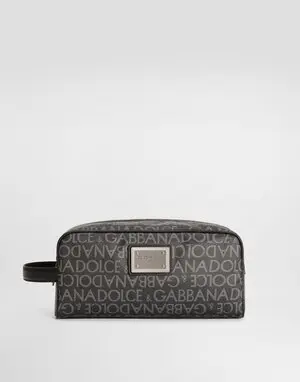 Dolce & Gabbana Coated Jacquard Toiletry Bag - Multicolor