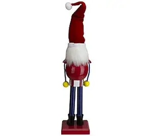 NORTHLIGHT 16.75' Red And Blue Dots Nutcracker Igurine