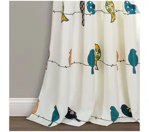 LUSH DECOR Rowley Birds Light Filtering 52x108+2 Set Lu Sh Decor