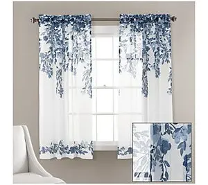 LUSH DECOR Tanisha Sheer Panels 38x63+2 Set By - One-color