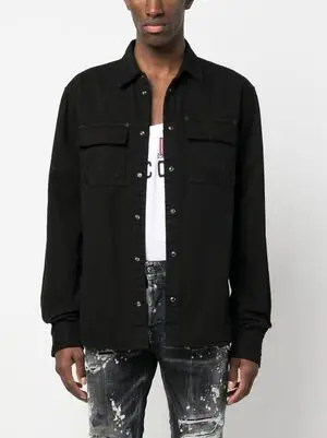 Dsquared2 Icon Crystal-embellished Denim Shirt
