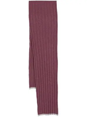 Brunello Cucinelli Ribbed-knit Cashmere Scarf