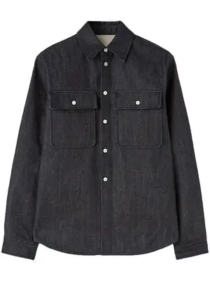 JIL SANDER Spread-collar Denim Shirt - Blue