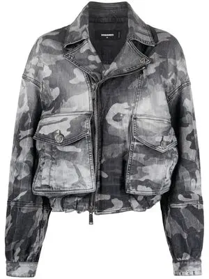 Dsquared2 Camouflage Denim Jacket