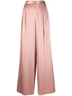 Fabiana Filippi Pleated Wide-leg Trousers - Pink