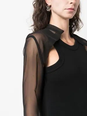 Sacai Layered Cut-out Top