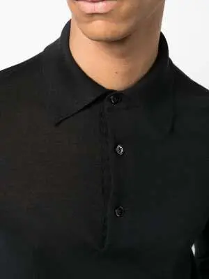 TOM FORD Long-sleeve Knitted Polo Shirt