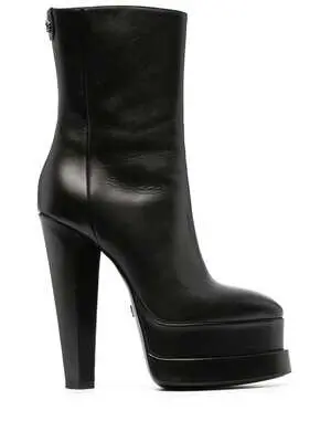 Roberto Cavalli 153mm Leather Platform Boots