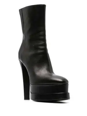 Roberto Cavalli 153mm Leather Platform Boots