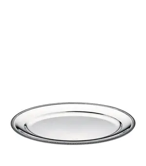 Christofle Plated Malmaison Oval Platter - Silver